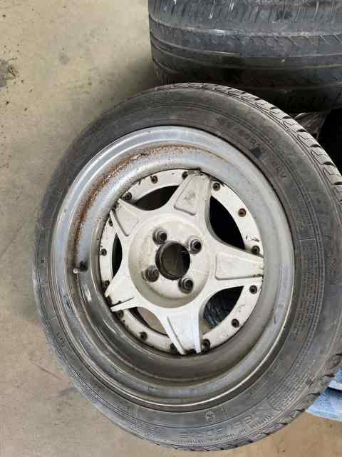 Triumph tr7tr8 wheels and 2 tyres | Wheels, Tyres & Rims | Gumtree ...