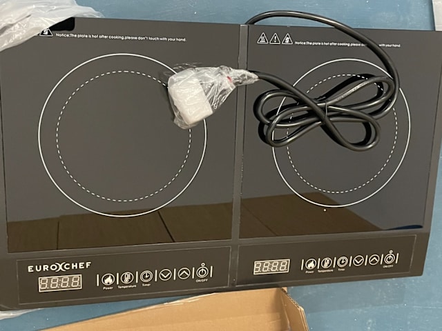 Eurochef electric induction portable stovetop 2 burner - Cooktops ...