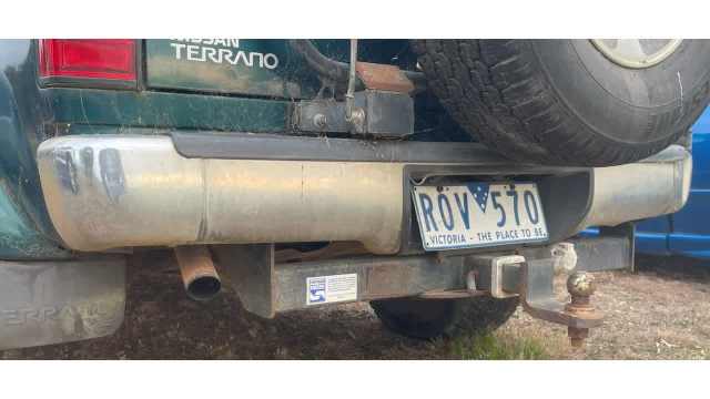 NISSAN TERRANO LATE D21 CHROME TYPE REAR BUMPER BAR PATHFINDER | Other ...