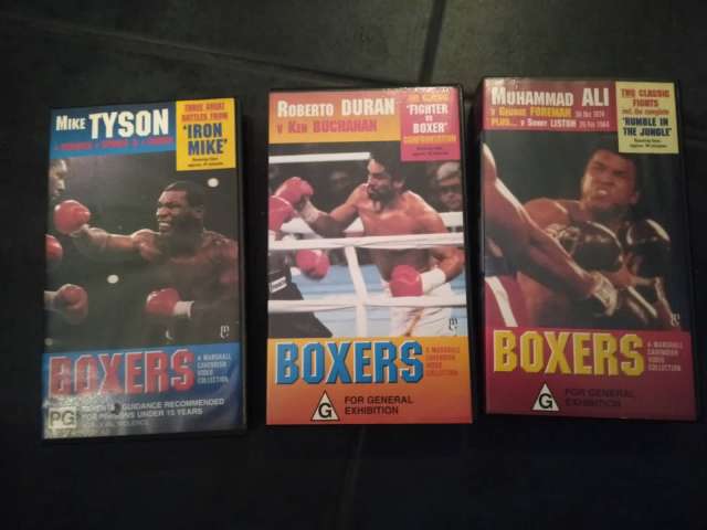 Boxers VHS Marshall Cavendish Collection No. 1, 2 and 3 Used/Working ...
