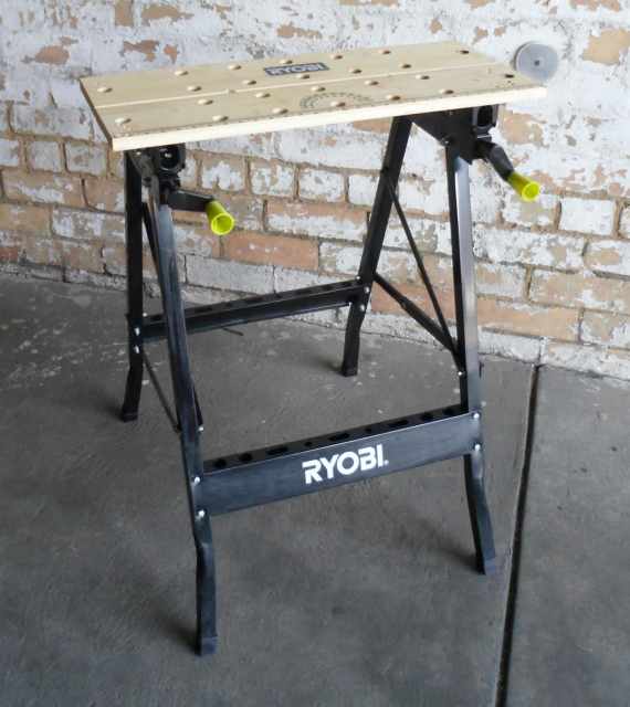 Ryobi Portable Foldable Workbench With Adjustable Angle - Tool Storage ...