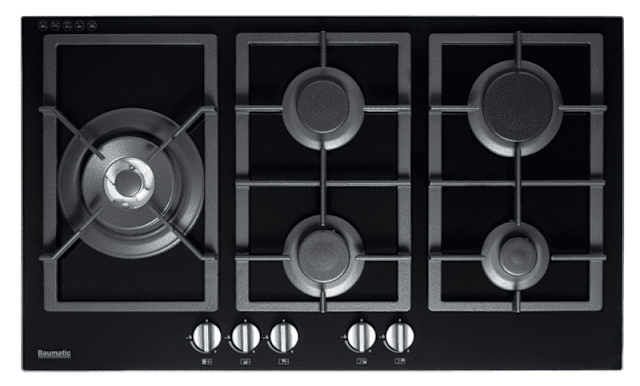 Baumatic Studio Solari 90cm Glass On Gas Cooktop Model BSGH95 ...