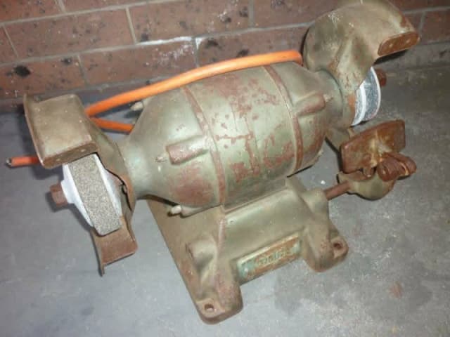 Old Heavy Duty GMF 3 Phase 8 Inch, 200mm Diameter Bench Grinder - Other ...