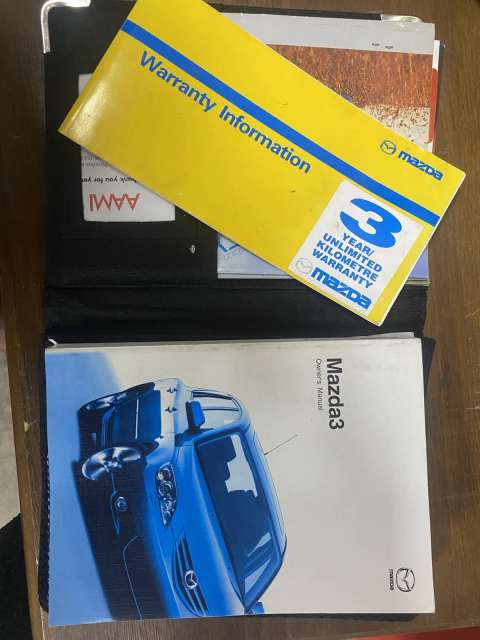 Mazda 3 bk owners manual and service booklet with service history ...