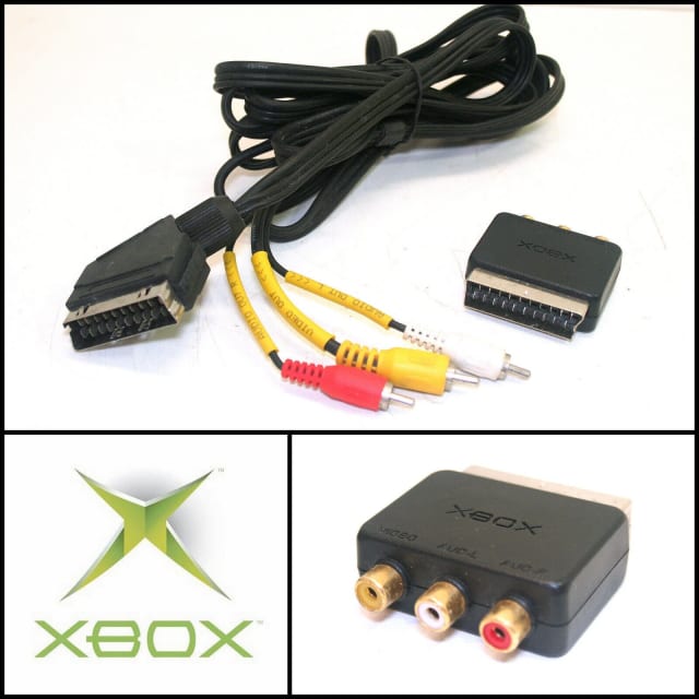 Genuine Microsoft Xbox Original SCART to AV Composite Converter Cable ...