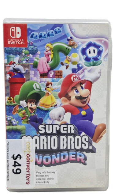 Nintendo Switch SUPER MARIO BROS. WONDER Game - 035900246055 - Video ...