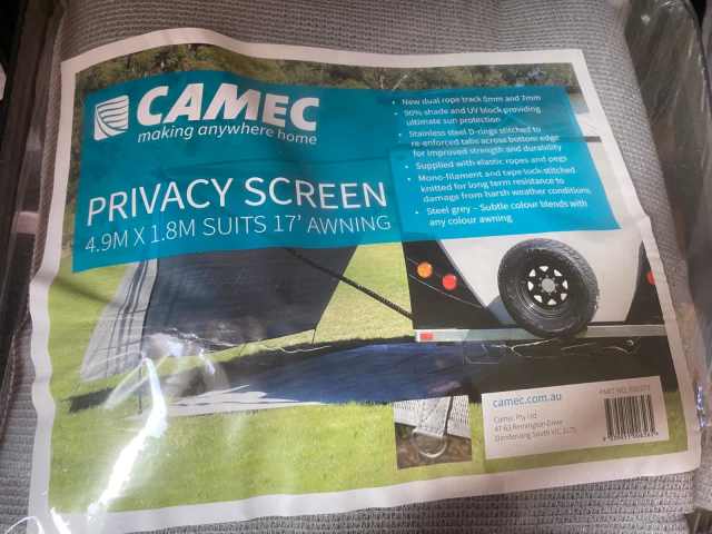 CAMEC Privacy Screen for 17Awning | Caravan & Campervan Accessories ...