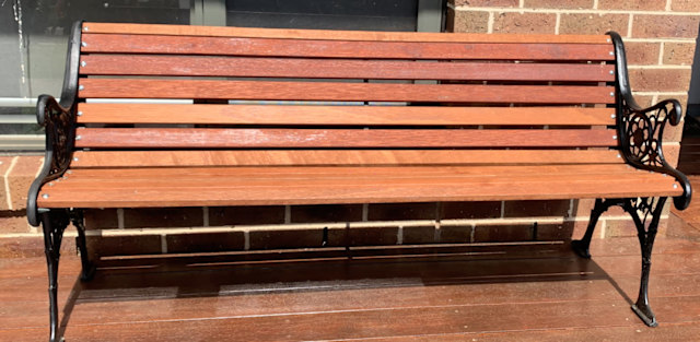 Vintage Cast iron bench seats fully restored 1500mm & 1800mm long-2023 ...