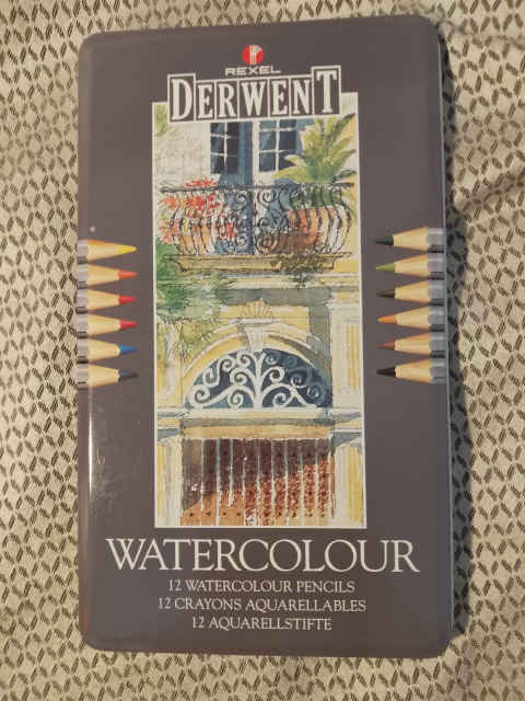 DERWENT PENCIL SET 12 NEW REXEL WATER COLOUR GT BRITAIN PENCILS - Art ...