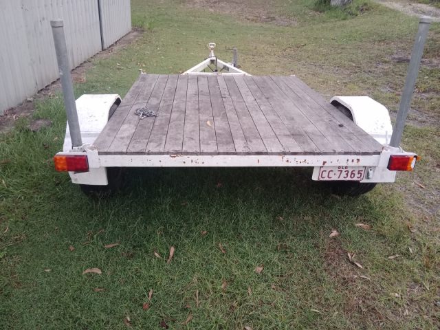 flat tray trailer gc solid timber | Trailers | Gumtree Australia Logan ...