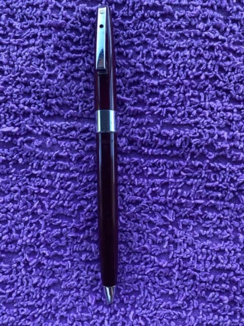 VINTAGE SHEAFFER QUASI -IMPERIAL 330 WHITE DOT BALLPOINT PEN WITH BOX ...