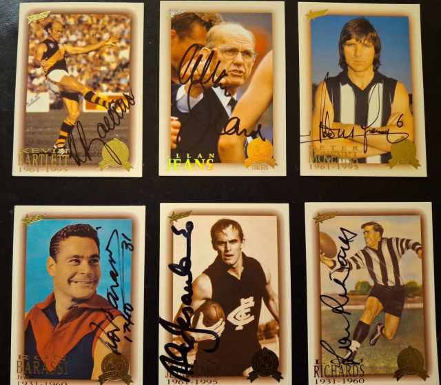Great Rare Authentic Hall of Fame Hand Signed Autographs AFL Cards ...