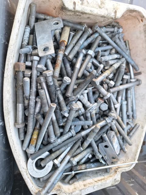 Tub full of Bolts and nuts cash and pick up only | Other Tools & DIY ...