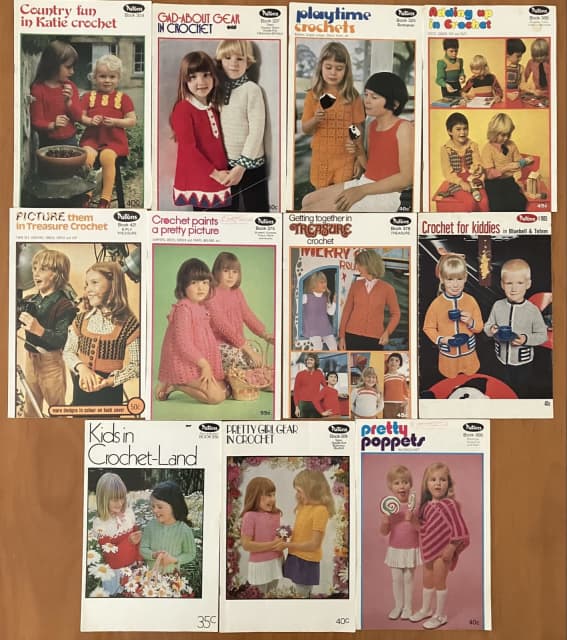 Vintage Patons Crochet Pattern Books For Children | Miscellaneous Goods ...