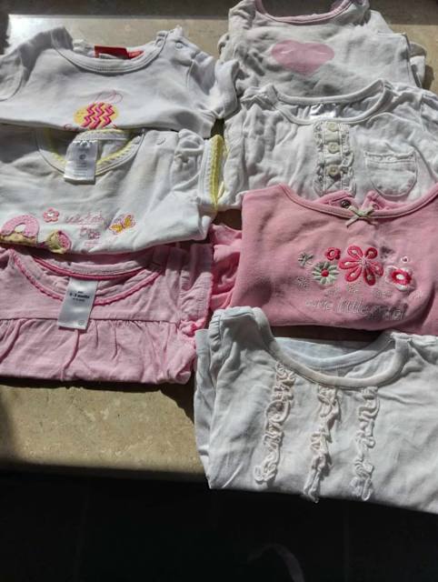 7x mixed lot of baby long sleeve and short sleeve tops size 000 - Baby ...