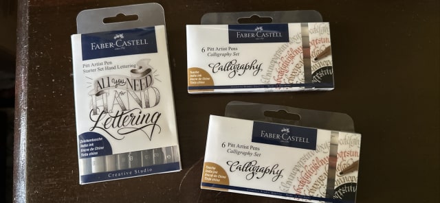 Faber-Castell Writing sets - Hand Lettering, calligraphy - NEW - $15ea ...