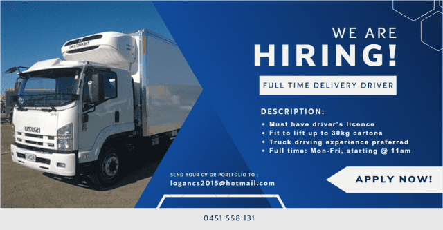 Full Time Delivery Driver and Warehouse Picker | Warehousing, Storage ...
