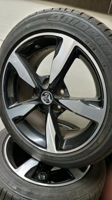 2017 HOLDEN COMMODORE SV6 ALLOY WHEELS 18INCH GENUINE CLEAN SET TYRES ...