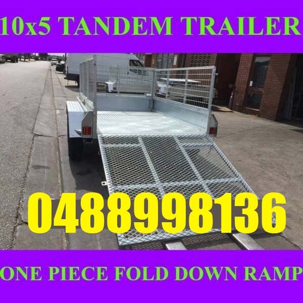 10x5 galvanised tandem box trailer with cage ramp 2000kgs Adelaide ...