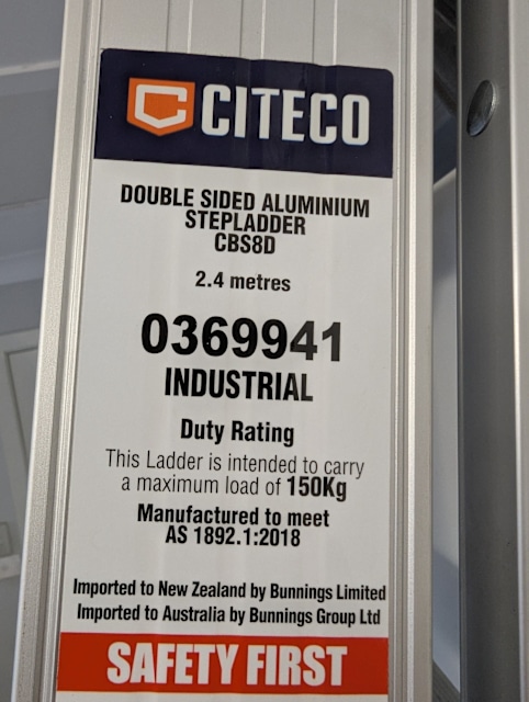 Ladder 2.4m Citeco Industrial NEW - Ladders & Scaffolding in Glendale ...