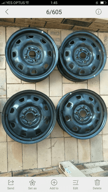 Hyundai Getz 14 x 5 inch Steel Wheels, also i20 (early Toyota Yaris ...