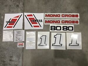 Yamaha yz80K 1983 full decal set including 1’s | Motorcycle & Scooter ...