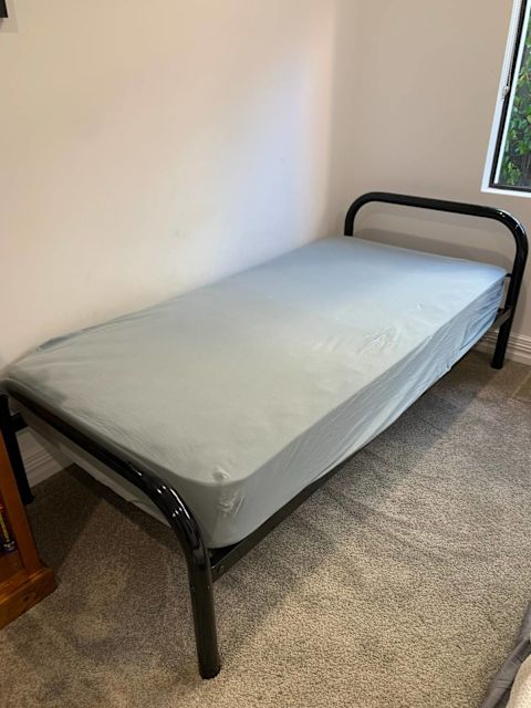 Black pipe single bed - Beds in Wembley WA | Gumtree Australia
