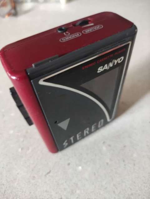 Sanyo Red 1980s Walkman Stereo Casette Player - Stereo Systems in ...