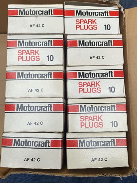 FORD MOTORCRAFT 351 CLEVELAND NOS NEW SPARKPLUGS XW XY XA XB XC XD XE ...