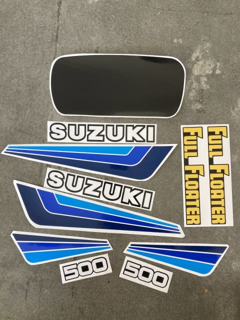 Suzuki 1983 DR500 Full Decal Set / Sticker Kit | Motorcycle & Scooter ...