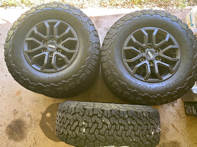 As new Ranger Raptor (nextgen) wheels and tyres for Ranger or Everest ...