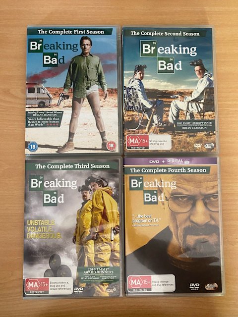 DVDs - Breaking Bad, Seasons 1-4 - CDs & DVDs in Kingsley WA | Gumtree ...