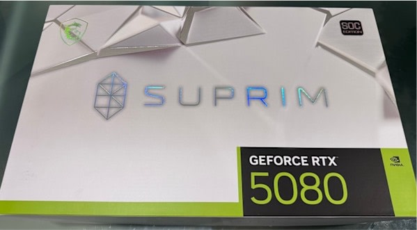 MSI GeForce RTX 5080 16GB GDDR7 SUPRIM VC SOC Graphics Card ...