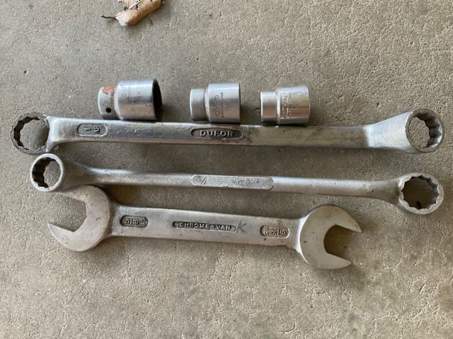 Collection of rare Australian Dufor spanners & sockets (pre sidchrome ...
