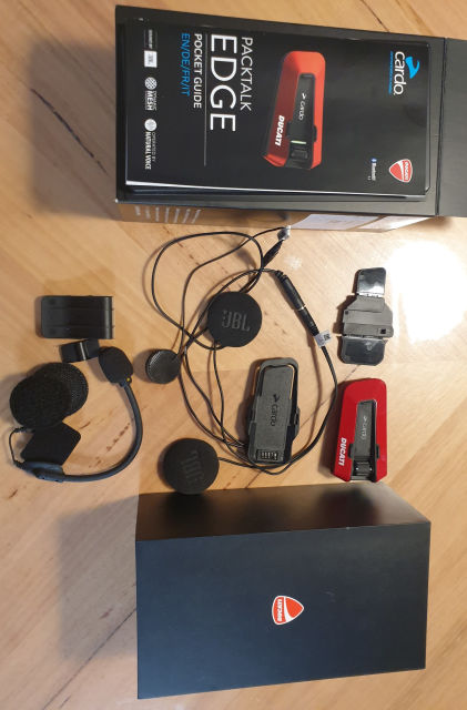 CARDO Packtalk Edge - Ducati Motorbike Comms | Motorcycle & Scooter ...