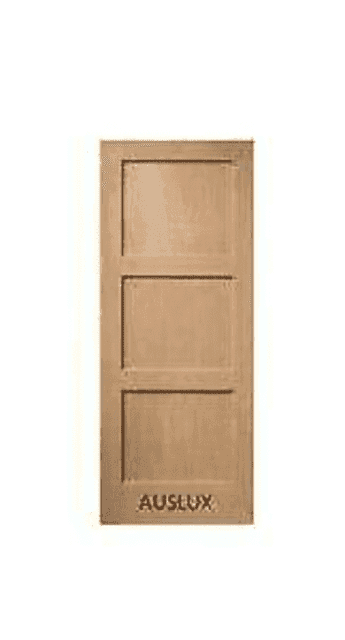 Auslux 3 Panel Flat Shaker Solid Timber Door Internal / External ...