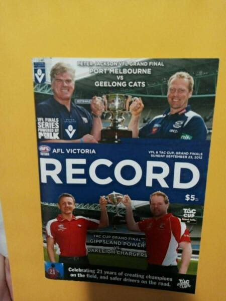 Port Melbourne Geelong VFL Grand Final AFL Record VFL/VFA Recorder ...
