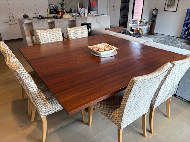 Dining Suite - Table, Chairs, Buffet - Solid Spotted Gum Timber - Dining Tables in Melbourne CBD ...