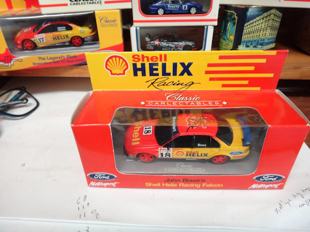 CLASSIC CARLECTABLES 1/43 Ford Falcon John Bowe Shell Helix with sig ...