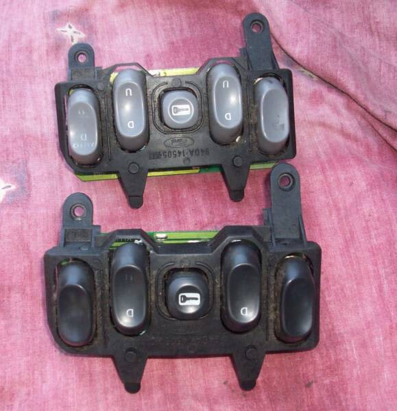 FORD WINDOW SWITCHES EF EL FAIRMONT GHIA GREY & BLACK NF NL FAIRLANE ...
