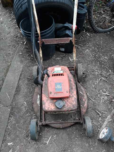 Lawn Mower - Victa Vintage Utility 2 Stroke - Orange 1970s - Lawn ...