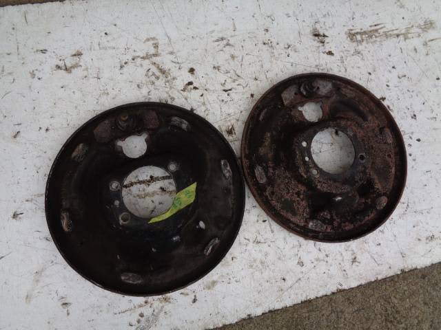 FORD 9 DIFF DRUM BRAKE BACKING PLATES PAIR BENDIX 11 X 2 1/2 BIG BE ...