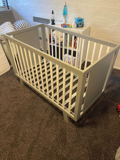 Adairs baby cot grey - Cots & Bedding in Farrer ACT | Gumtree Australia