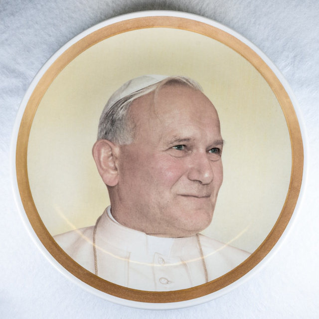 Vintage Commemorative Plate for Pope John Paul II Papal Visit 1986 ...