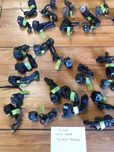 SUZUKI GENUINE MOTORCYCLE SWITCH BLOCKS | Motorcycle & Scooter Parts ...