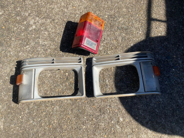 mitsubishi L300 parts headlight surround with Indicators and Parkers a ...
