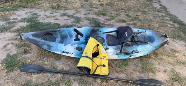 Seak 2.7 kayak, old paddle and life jacket | Kayaks & Paddle | Gumtree ...