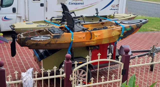 hobie and dream kayak with trailer | Kayaks & Paddle | Gumtree ...