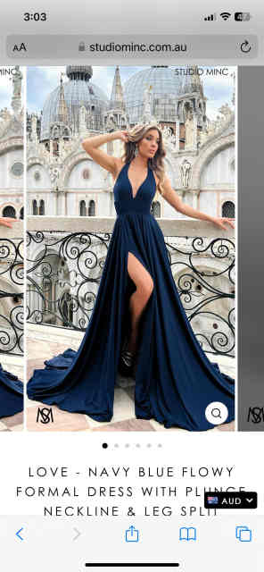 Studio Minc “Love” navy blue formal dress - Formal in Kingston QLD | Gumtree Australia