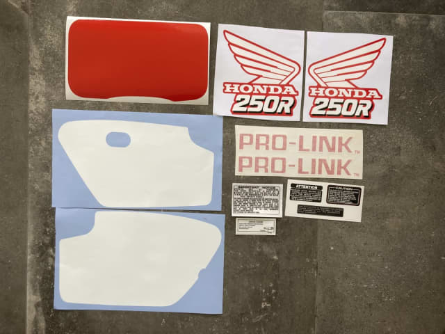 Honda 1989 XR250R Decal Set / Sticker Kit | Motorcycle & Scooter Parts ...